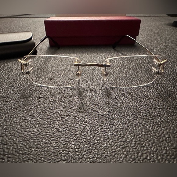 Cartier | Accessories | Authentic Cartier C Decor Rectangular Opticals ...